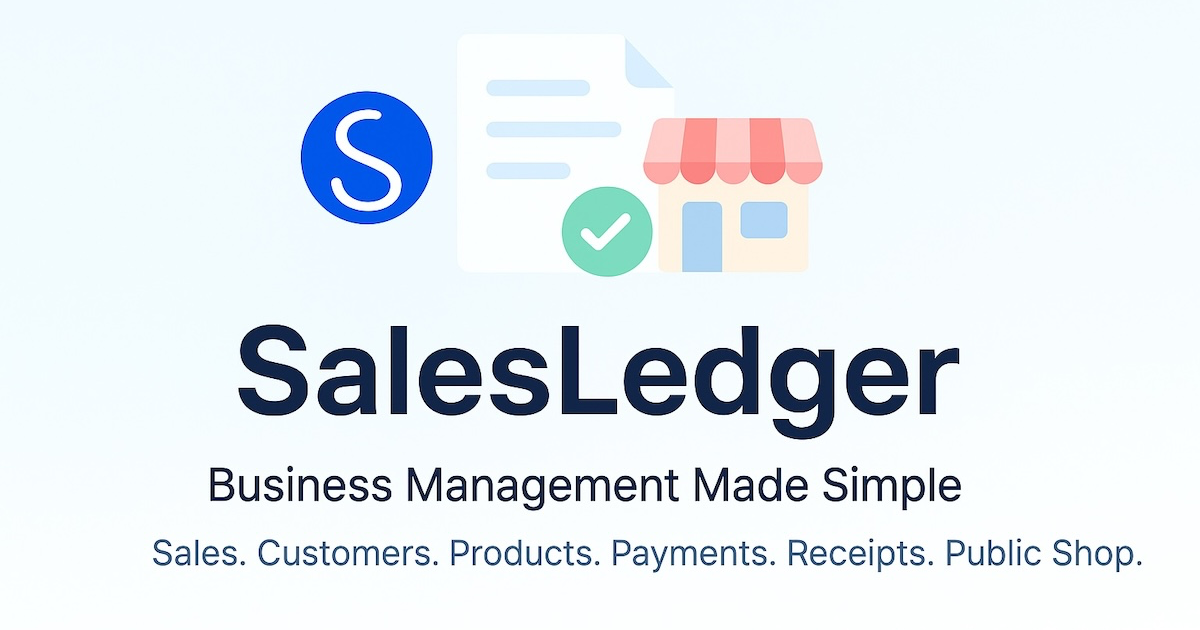 SalesLedger - Business Management Made Simple